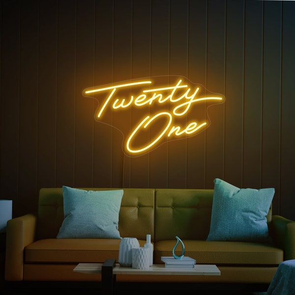 21 Neon Sign - Etsy Australia