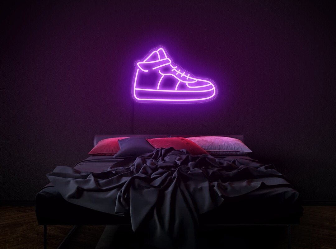 Sneakers Led Sign, Sneakers Neon Sign, Shoe Neon Sign, Sports Shoe ...