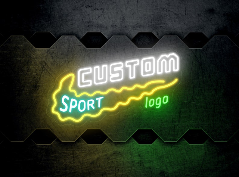 Sports Neon Signlogo Neon Signneon Sign Bedroomled Neon - Etsy