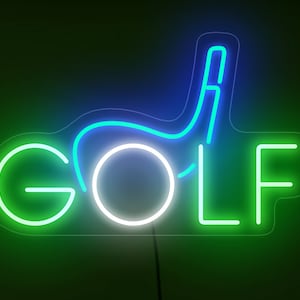 Golf Neon Sign, Golf Club Neon Light, Golf Light Sign, Golfer Gift ...