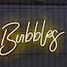 Bubbles Neon Sign, Bubbles Led Sign, Bubbles Light, Champagne Neon Sign ...