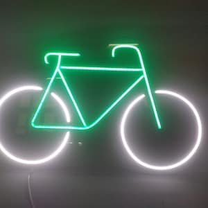Bicycle Neon Sign, Bicycle Led Sign, Bicycle Light Sign, Bike Neon Sign ...