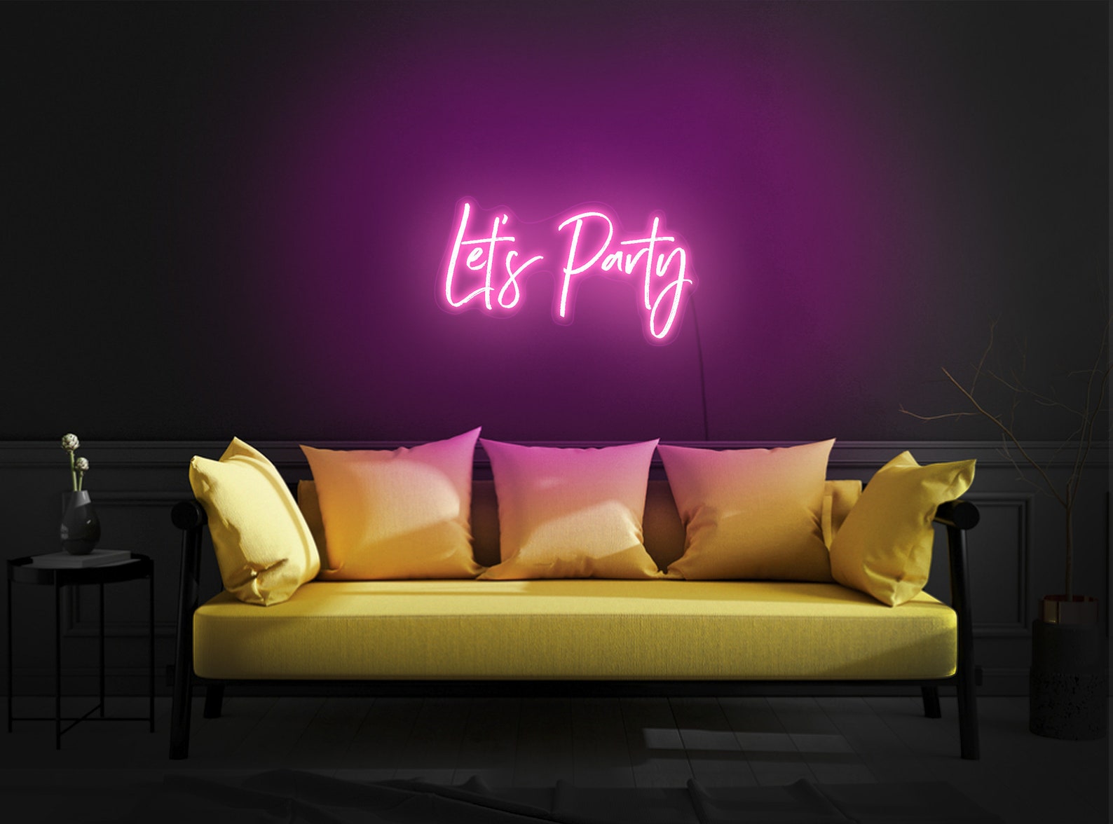 Let's party neon sign Let's party led signLets party | Etsy