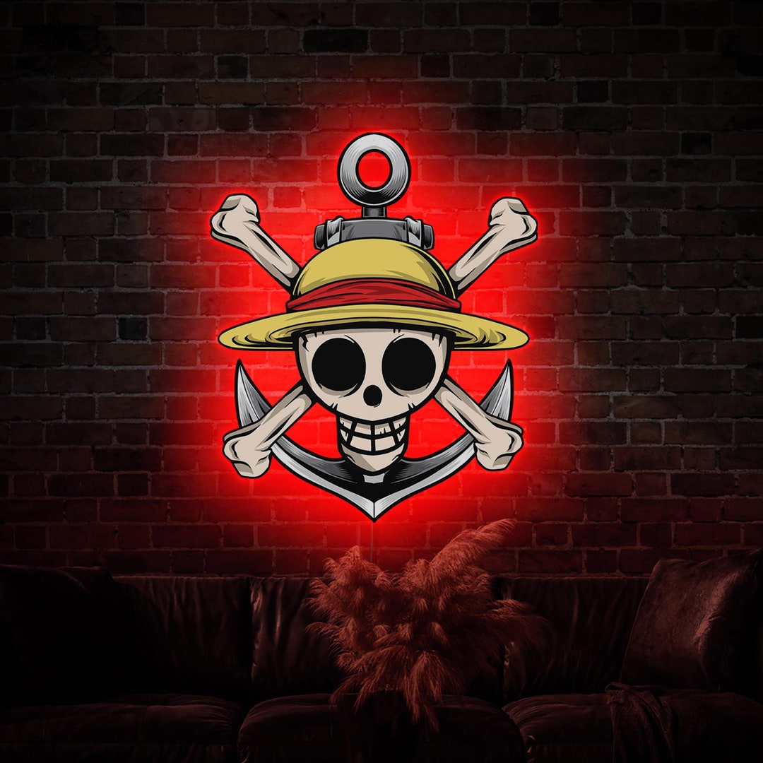 One Piece Neon Sign, One Piece Led Sign, Anime Neon Sign, One Piece ...