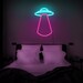 Ufo Neon Signufo Led Neon Signufo Wall Artufo Wall - Etsy
