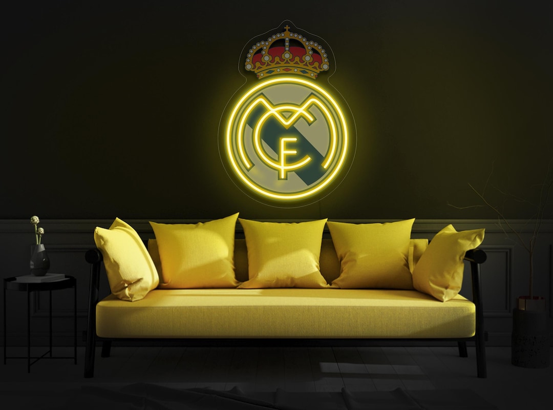 Real Madrid Neon Sign, Real Madrid Logo Sign, Real Madrid Led Sign, FC ...