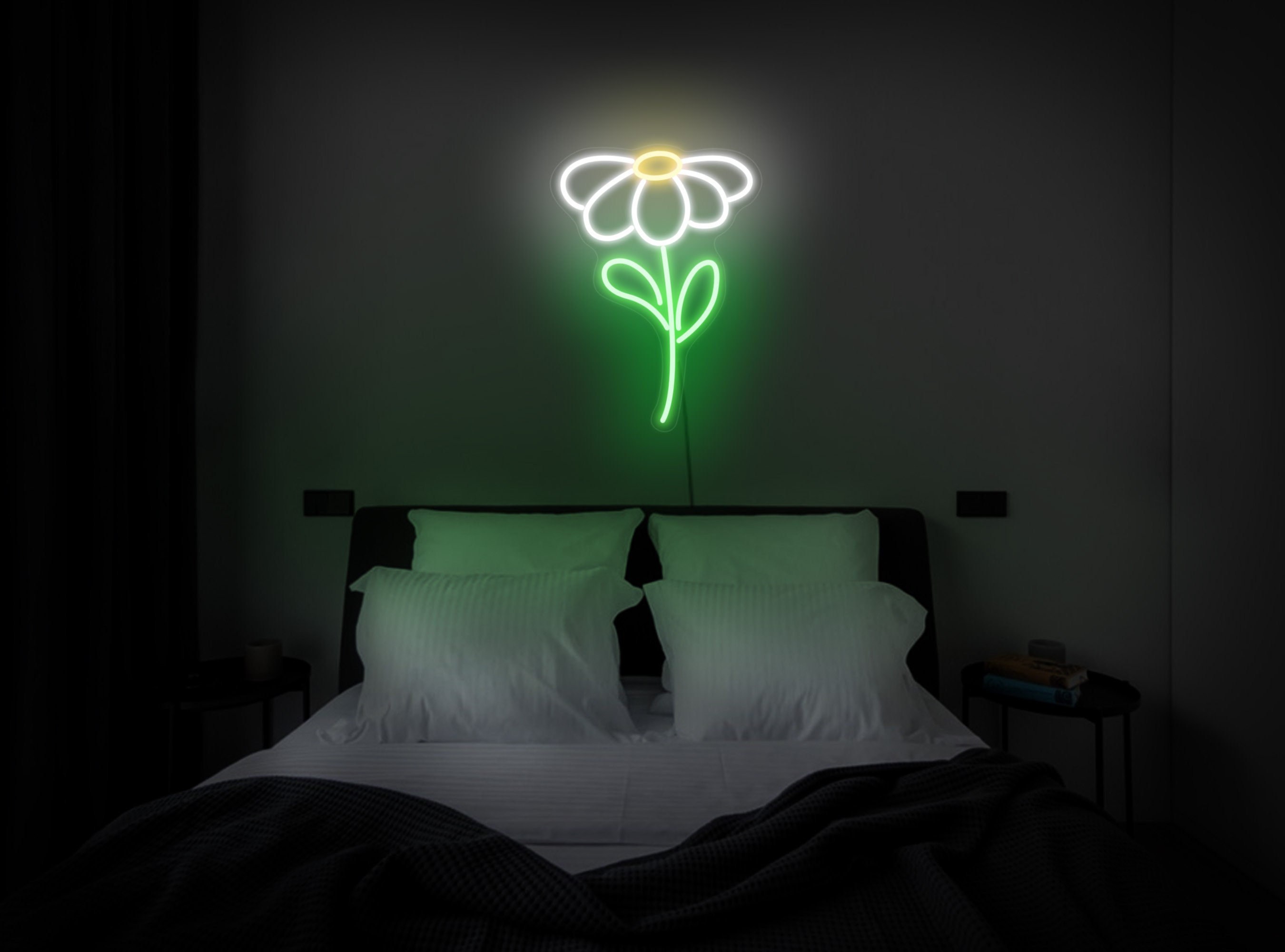 Daisy Neon Sign Daisy Led Sign Daisy Light Sign Flower Neon - Etsy