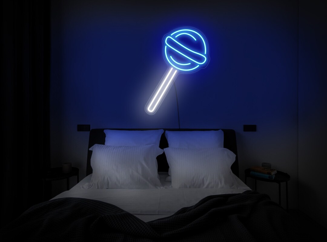 Lollipop Neon Sign, Lollipop Led Sign, Candy Neon Sign, Candy Shop Neon ...