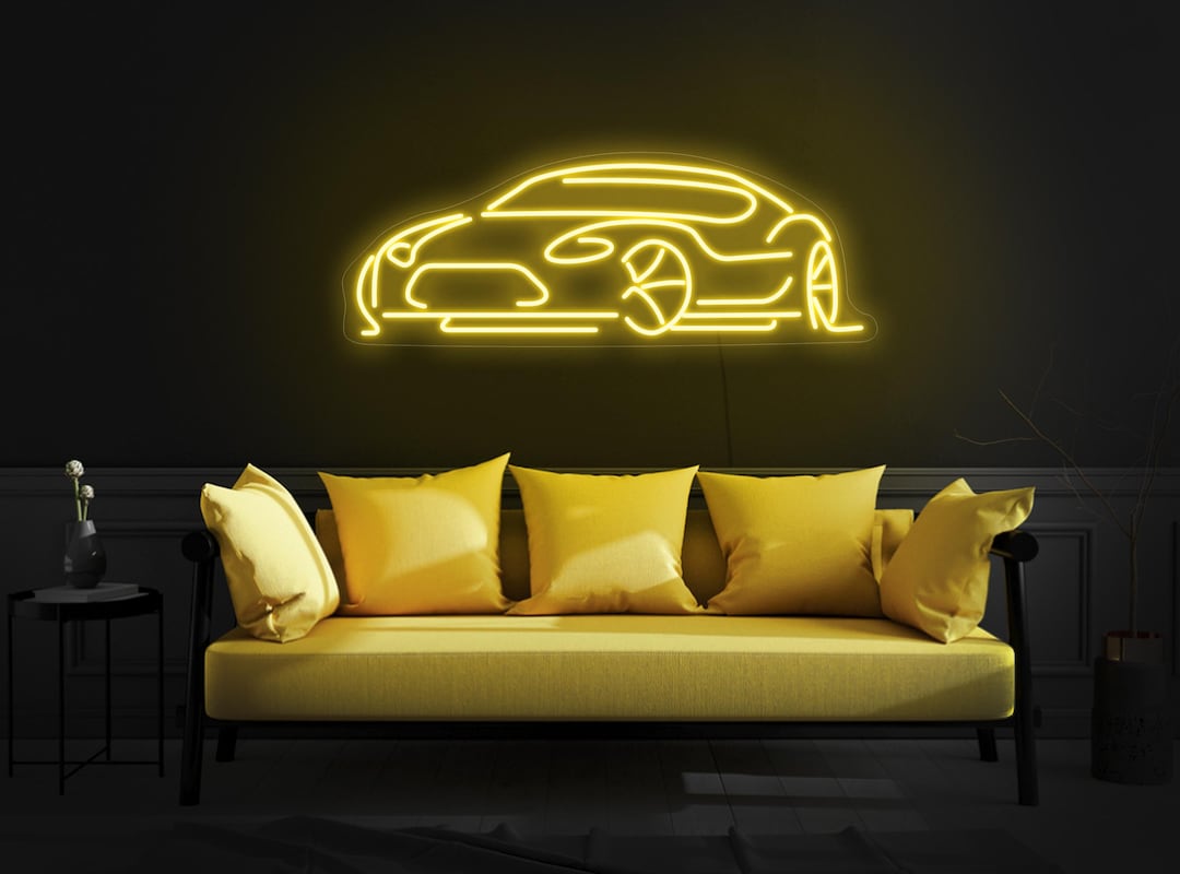 Car Neon Sign, Garage Neon Sign, Kids Room Neon Sign, Car Led Sign, Car ...