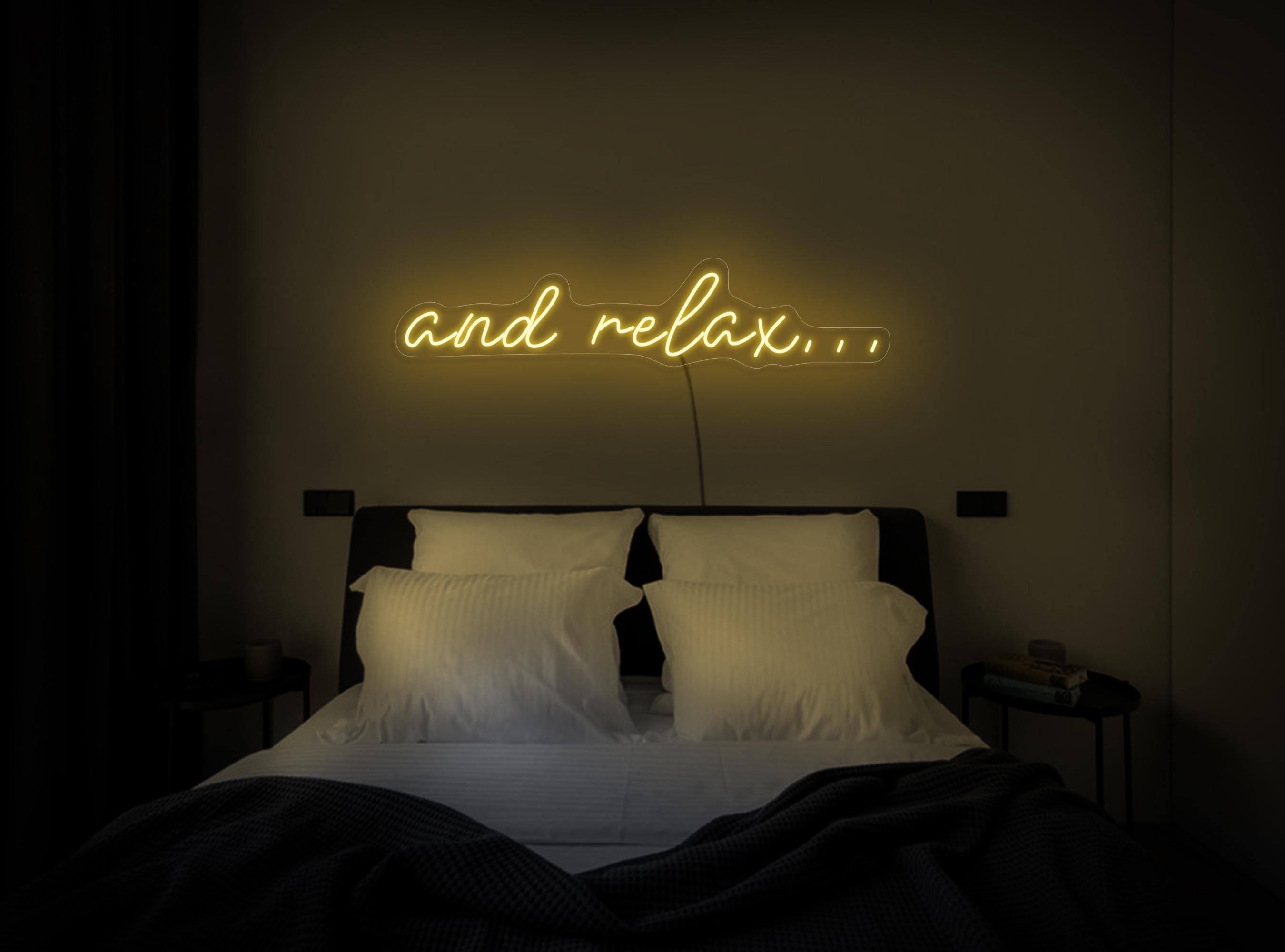And Relax Neon Sign, Lounge Neon Sign, Relax Led Sign, Neon Sign ...