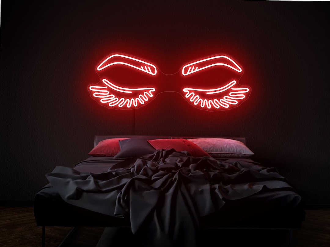 Lashes Neon Sign, Eyelashes Neon Sign, Brows Neon Sign, Beauty Salon ...
