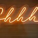 Shhh Neon Sign,shhh Led Sign,shhh Neon Light,shhh Wall Decor,silence ...