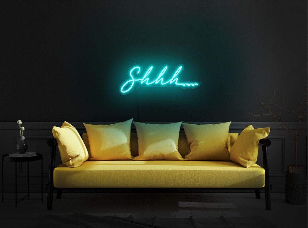 Shhh Led Sign, Shhh Neon Sign, Shhh Sign, Silence Neon Sign, Hush Neon ...