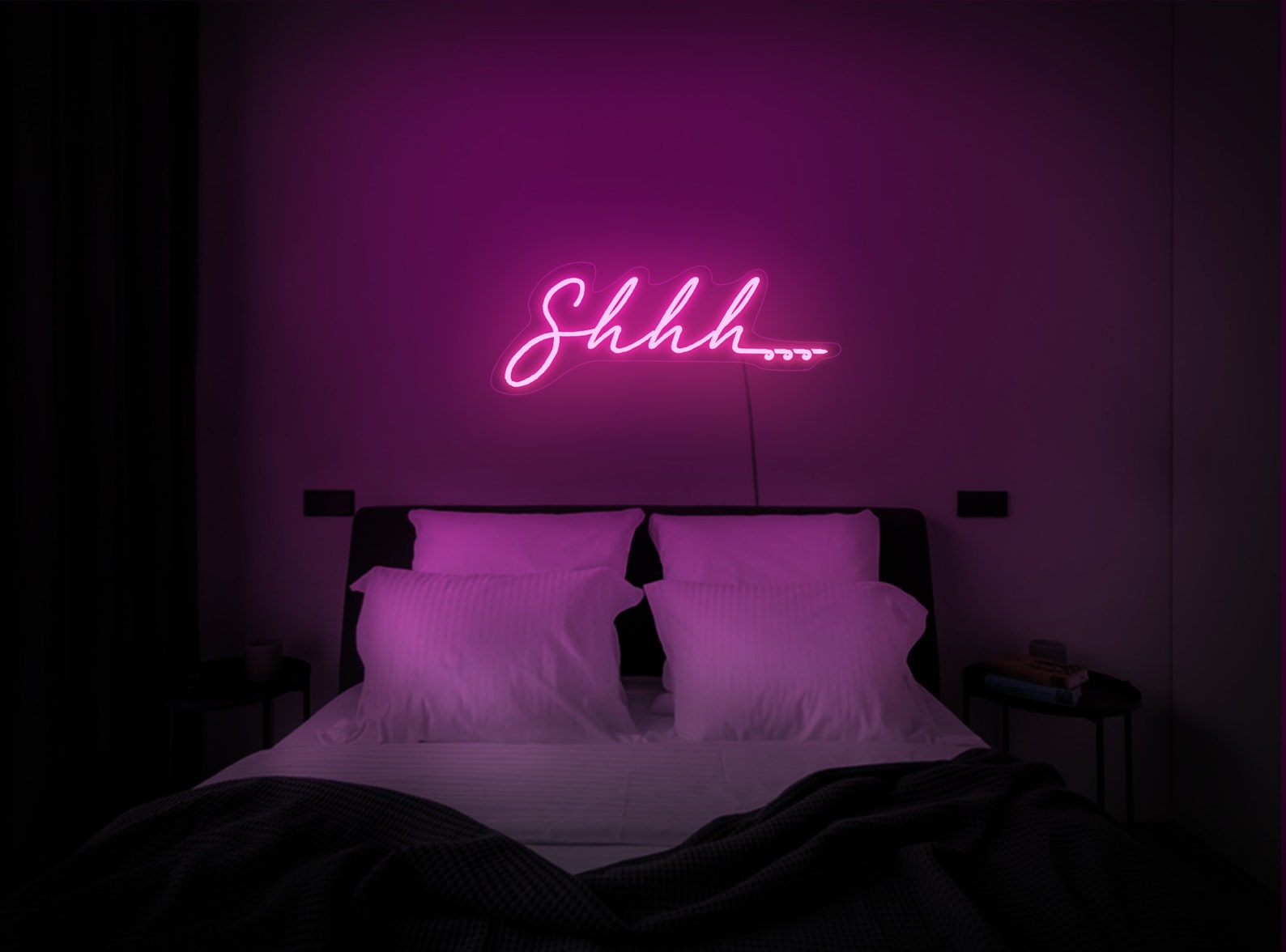 Shhh Neon Signshhh Led Signshhh Neon Lightshhh Wall - Etsy