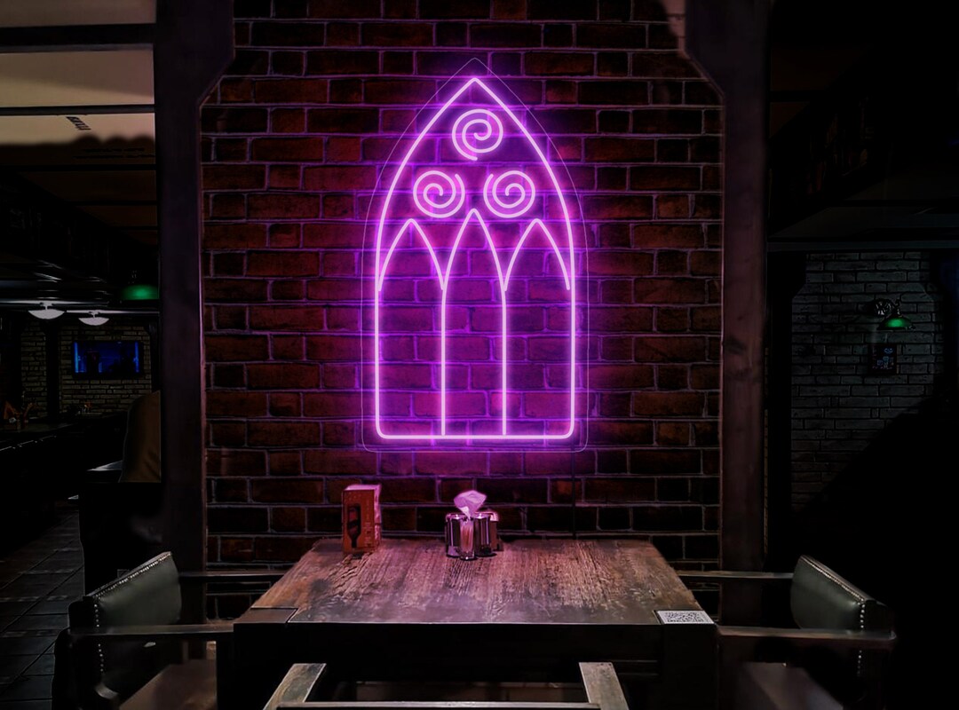 Gothic Window Neon Sign, Window Led Sign, Gothic Neon Sign, Cathedral ...