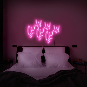 Girls Girls Girls Neon Sign,girls Girls Girls Sign,girls Neon Sign,neon ...