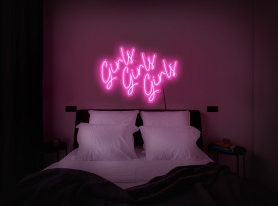 Girls girls girls neon signGirls girls girls signGirls neon | Etsy
