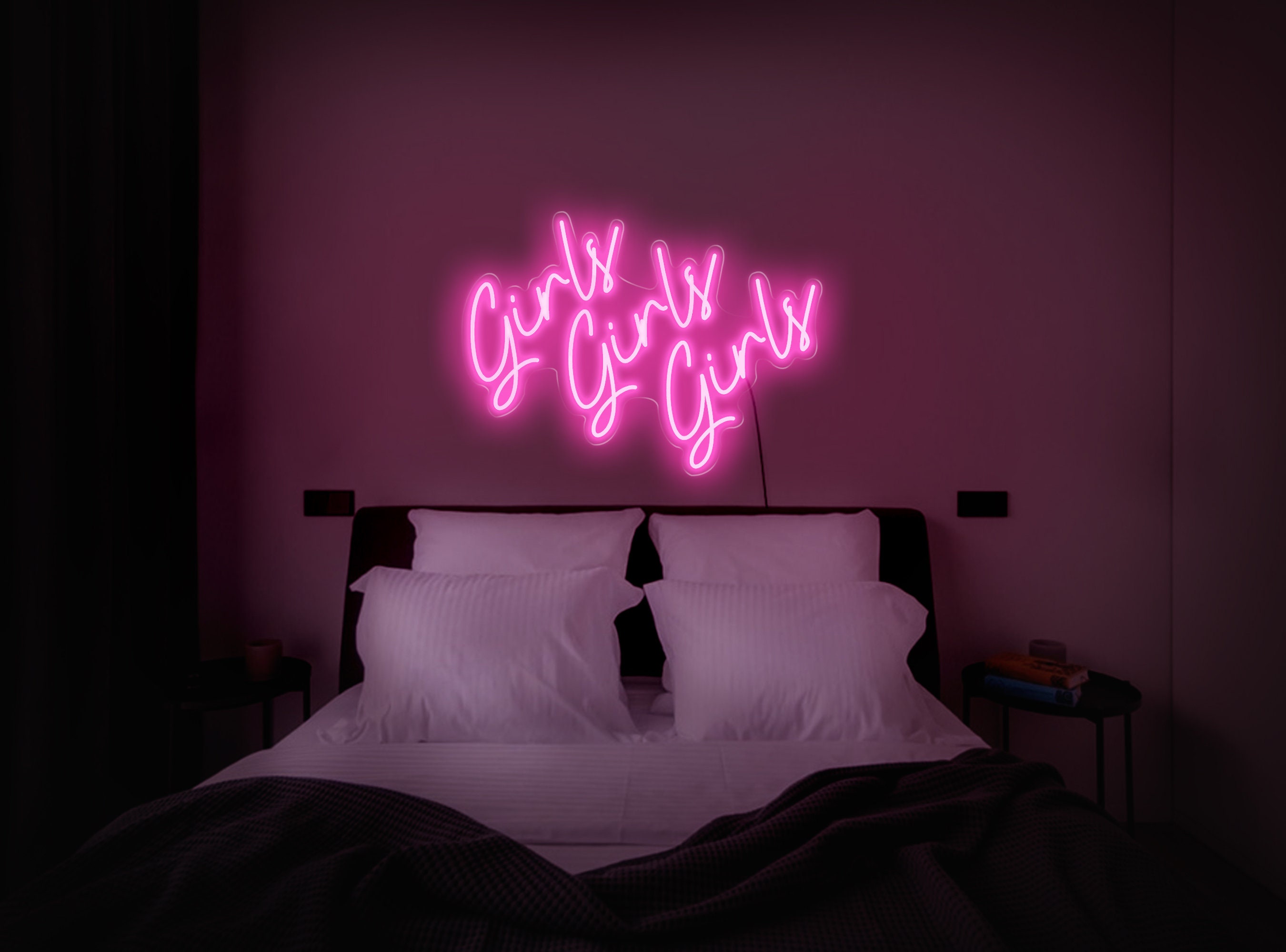 Girls girls girls neon signGirls girls girls signGirls neon | Etsy