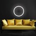 Circle Neon Sign, ZEN Circle Led Sign, Circle Neon Light, Geometric ...