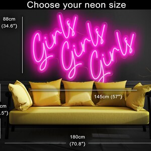 Girls Girls Girls Neon Sign,girls Girls Girls Sign,girls Neon Sign,neon ...