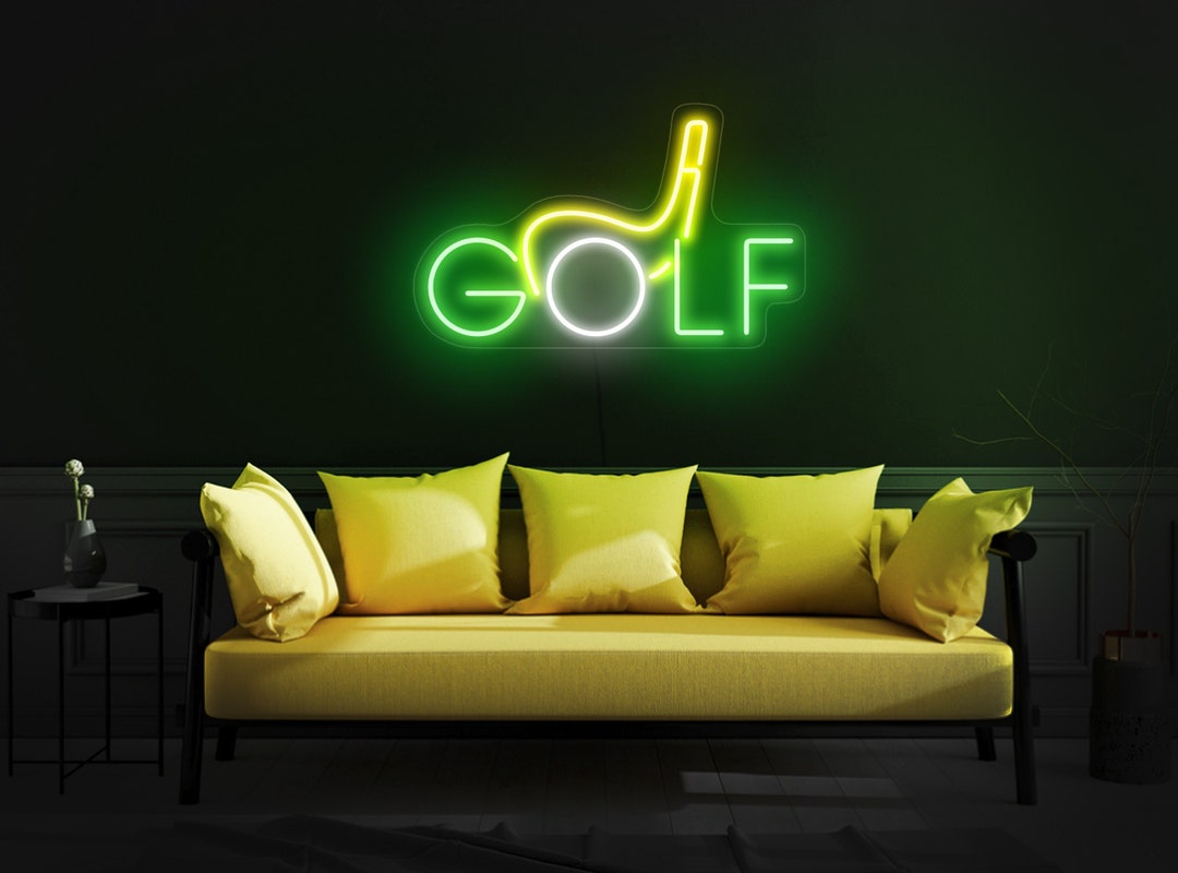 Golf Neon Sign, Golf Club Neon Light, Golf Light Sign, Golfer Gift ...