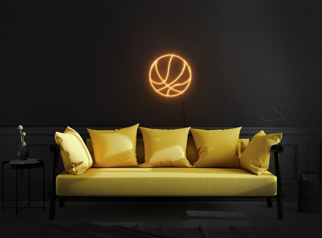 Basketball Neon Sign,basketball Neon Light,basketball Sign,neon Sign ...