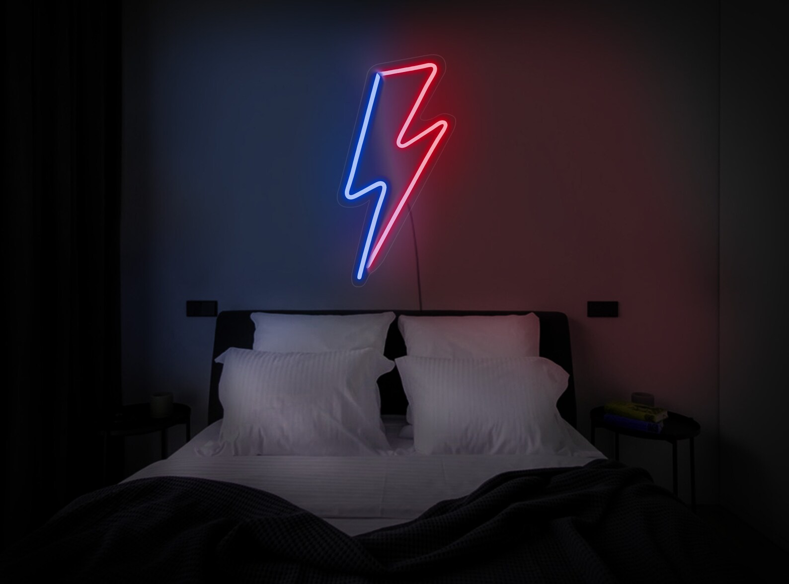 Lightning Bolt Neon Sign,lightning Bolt Neon Light,lightning Bolt Led ...