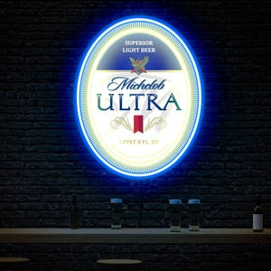 Michelob Ultra Neon Sign, Michelob Ultra Beer Logo, Michelob Ultra Led ...