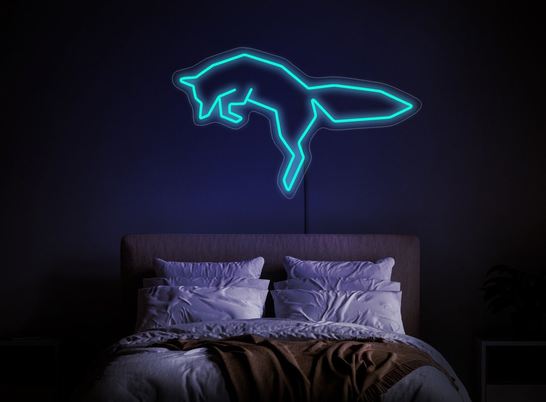 Fox Led Sign, Fox Neon Sign, Animal Neon Sign, Kids Room Neon Sign, Fox ...