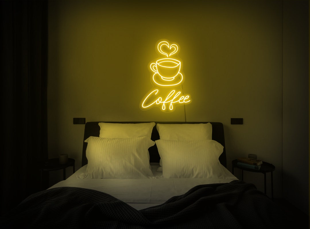 Coffee Neon Sign, Coffee Led Sign, Coffee Neon Light, Coffee Cup Neon ...