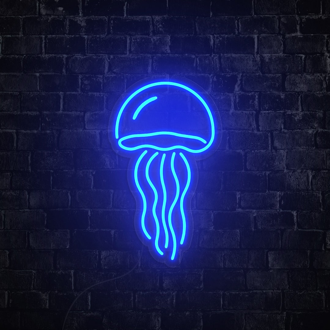 Jellyfish Neon Sign, Jellyfish Neon Light, Jellyfish Light Sign ...