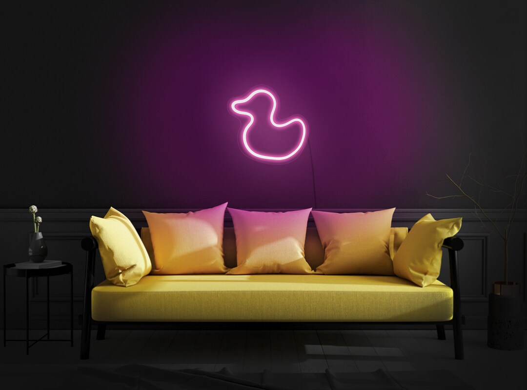 Duck Neon Sign,duck Led Sign,duck Neon Light,duck Light Sign,duck Wall ...