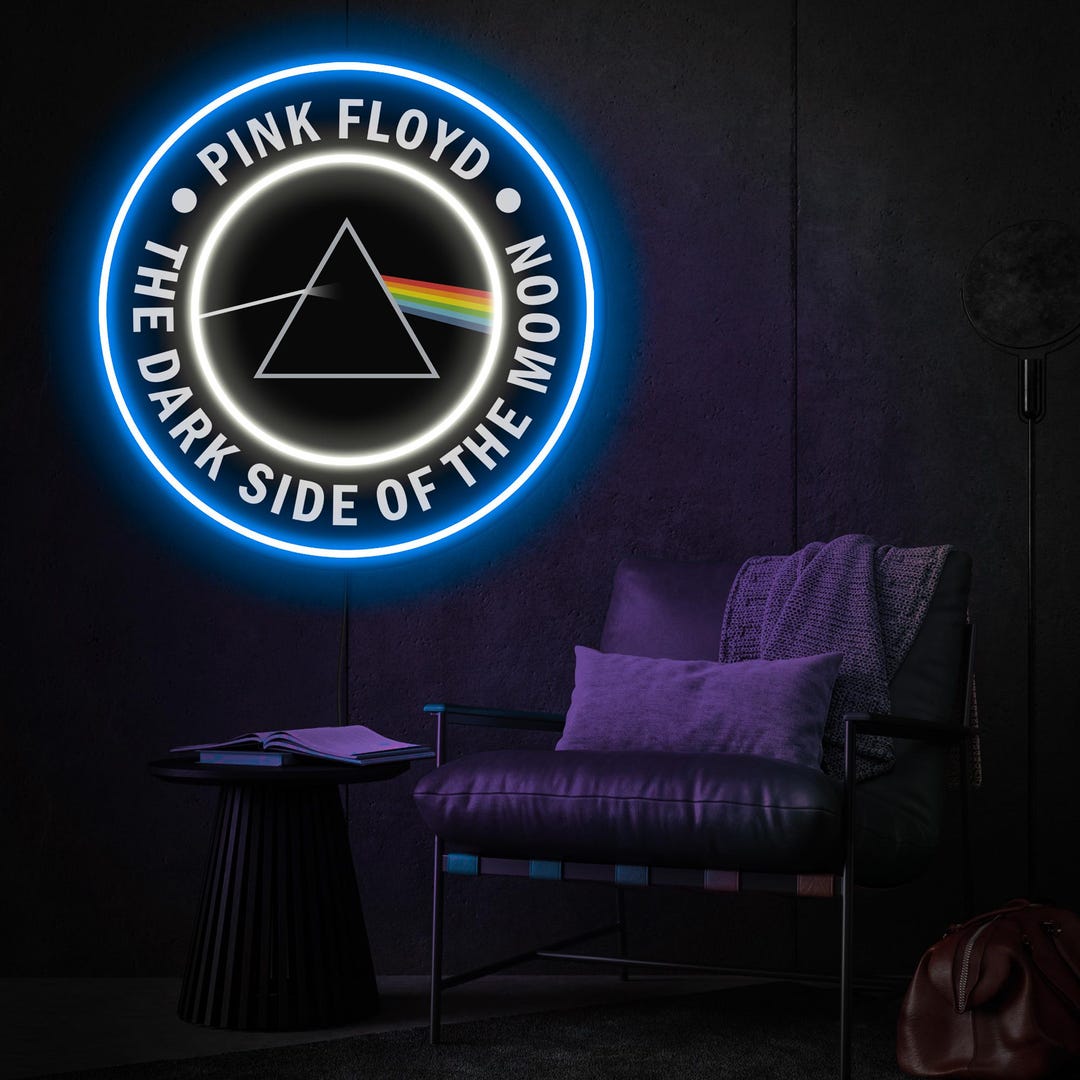 Pink Floyd Led Sign, Pink Floyd Logo Sign, the Dark Side of the Moon ...