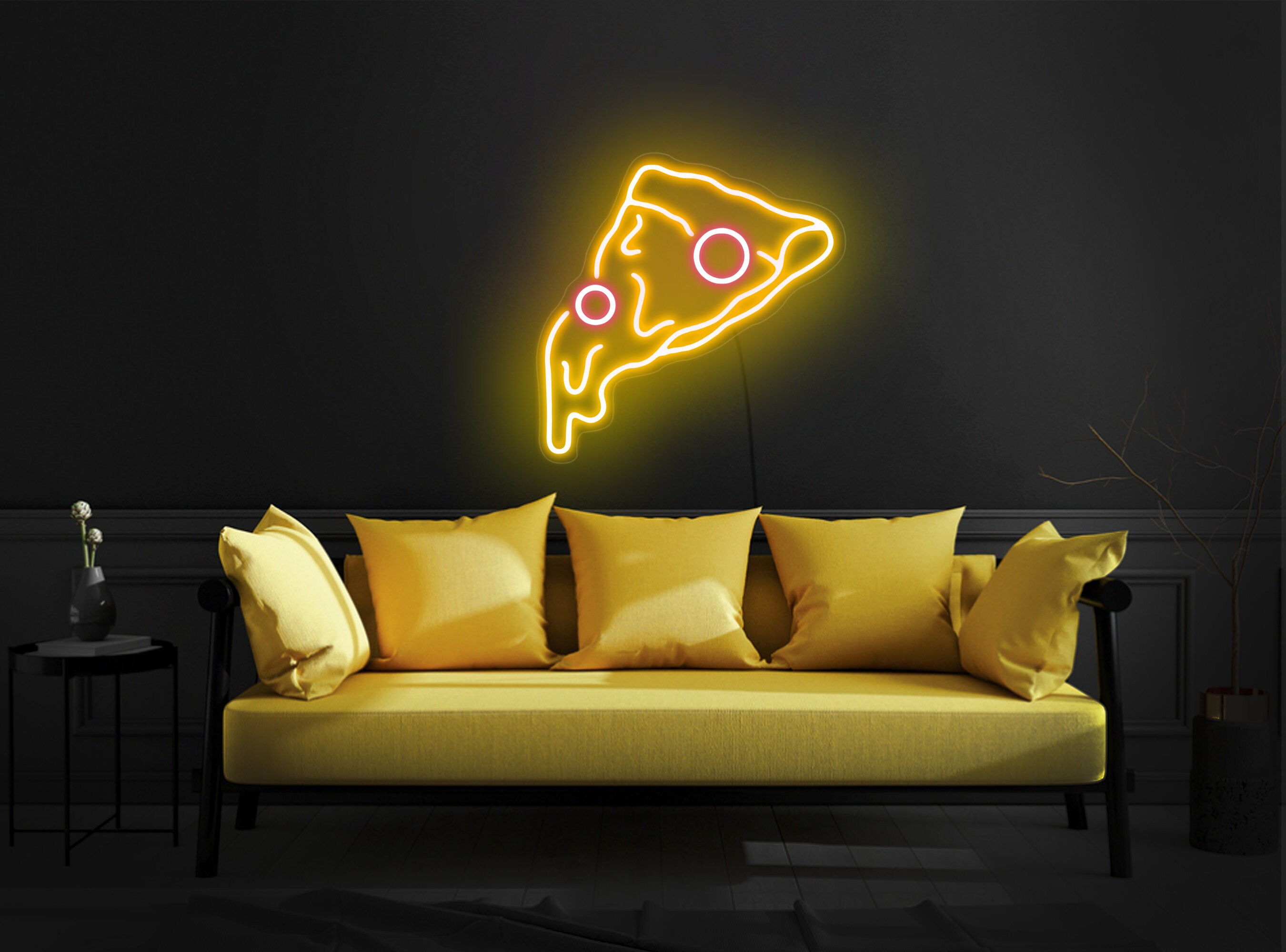 Pizza Neon Signpizza Led Signpizza Neon Lightpizza Wall - Etsy