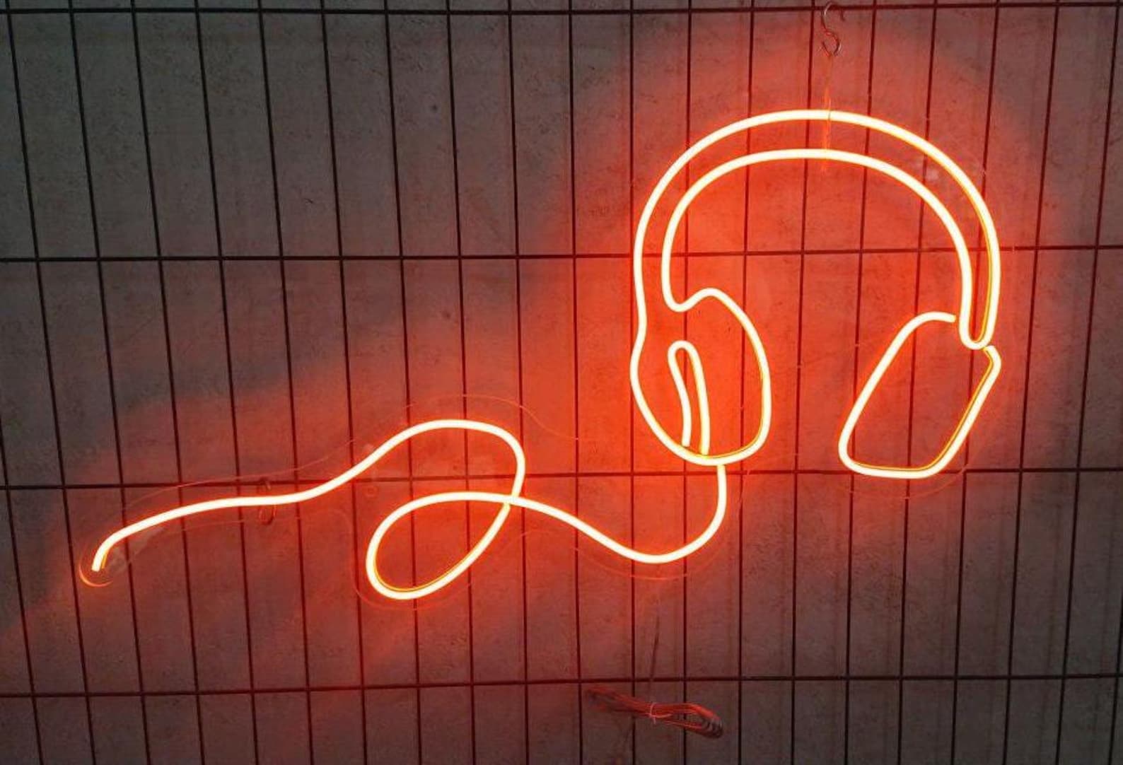 Headphone Neon Sign, Headphones Sign, Headphone Led Sign, Music Neon ...