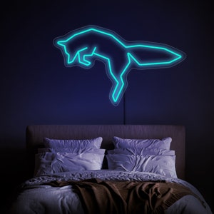 Fox Neon Sign, Fox Led Sign, Fox Light Sign, Animal Neon Sign, Kids ...