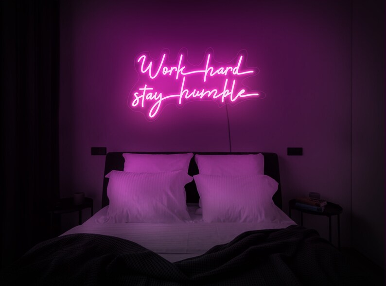 Work Hard Stay Humble Neon Sign,work Hard Stay Humble Sign,work Hard ...