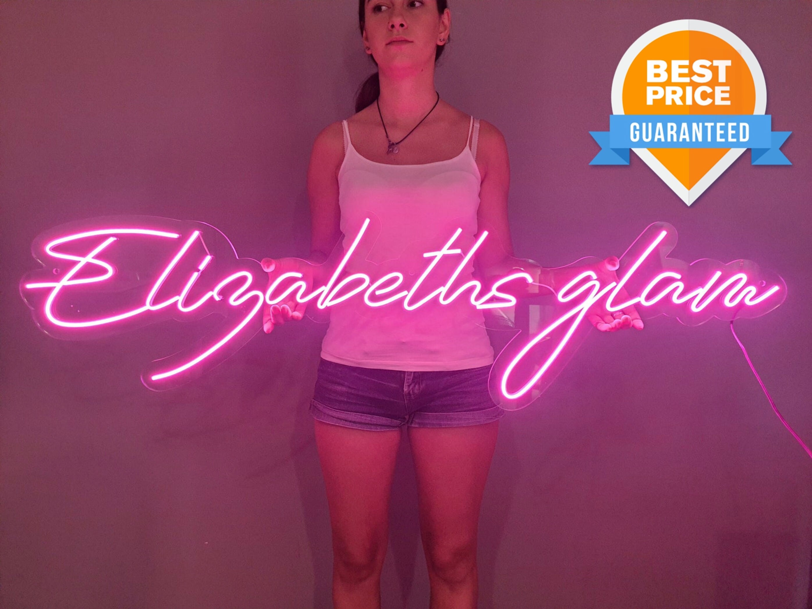 Initial neon signCustom neon sign weddingCustom neon sign | Etsy