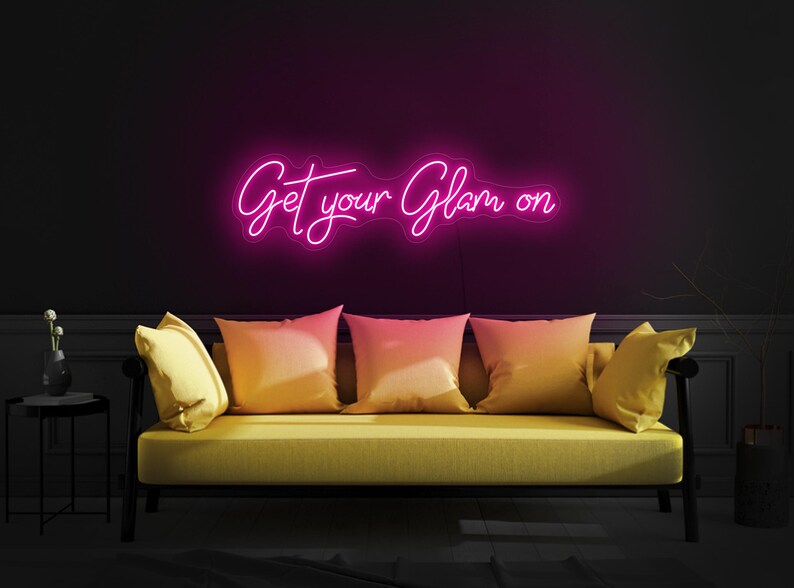 Get Your Glam on Neon Sign, Beauty Salon Neon Sign, Beauty Led Sign ...