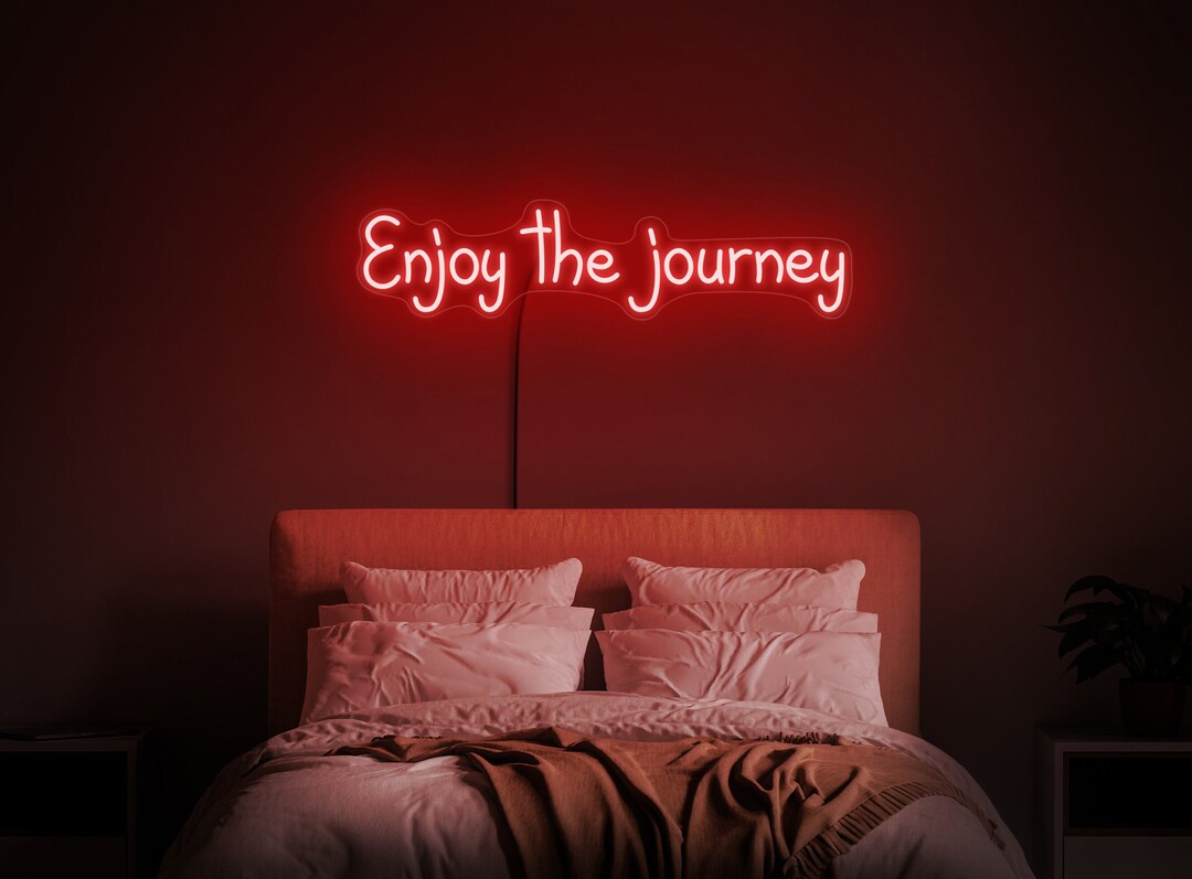 Enjoy the Journey Neon Sign, Enjoy the Journey Led, Travel Neon Sign ...