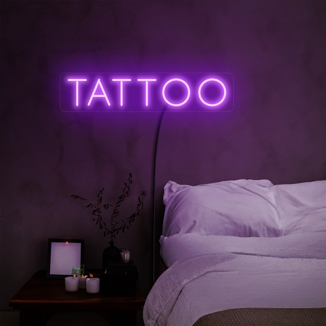 Tattoo Neon Sign Tattoo Studio Sign Tattoo Led Tattoo Shop - Etsy