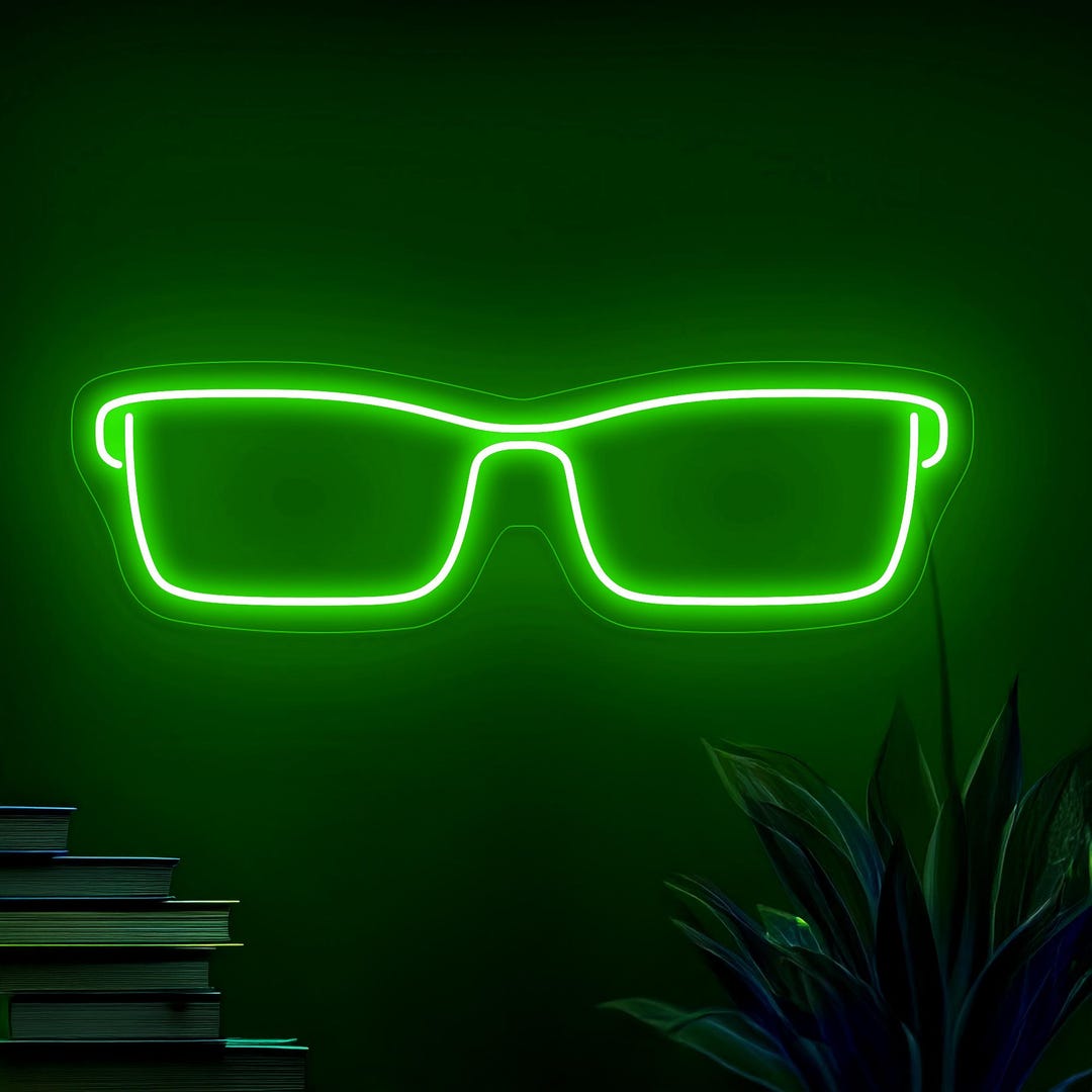 Eyeglasses Neon Sign, Eyeglasses Led Sign, Sunglasses Neon, Optometrist ...