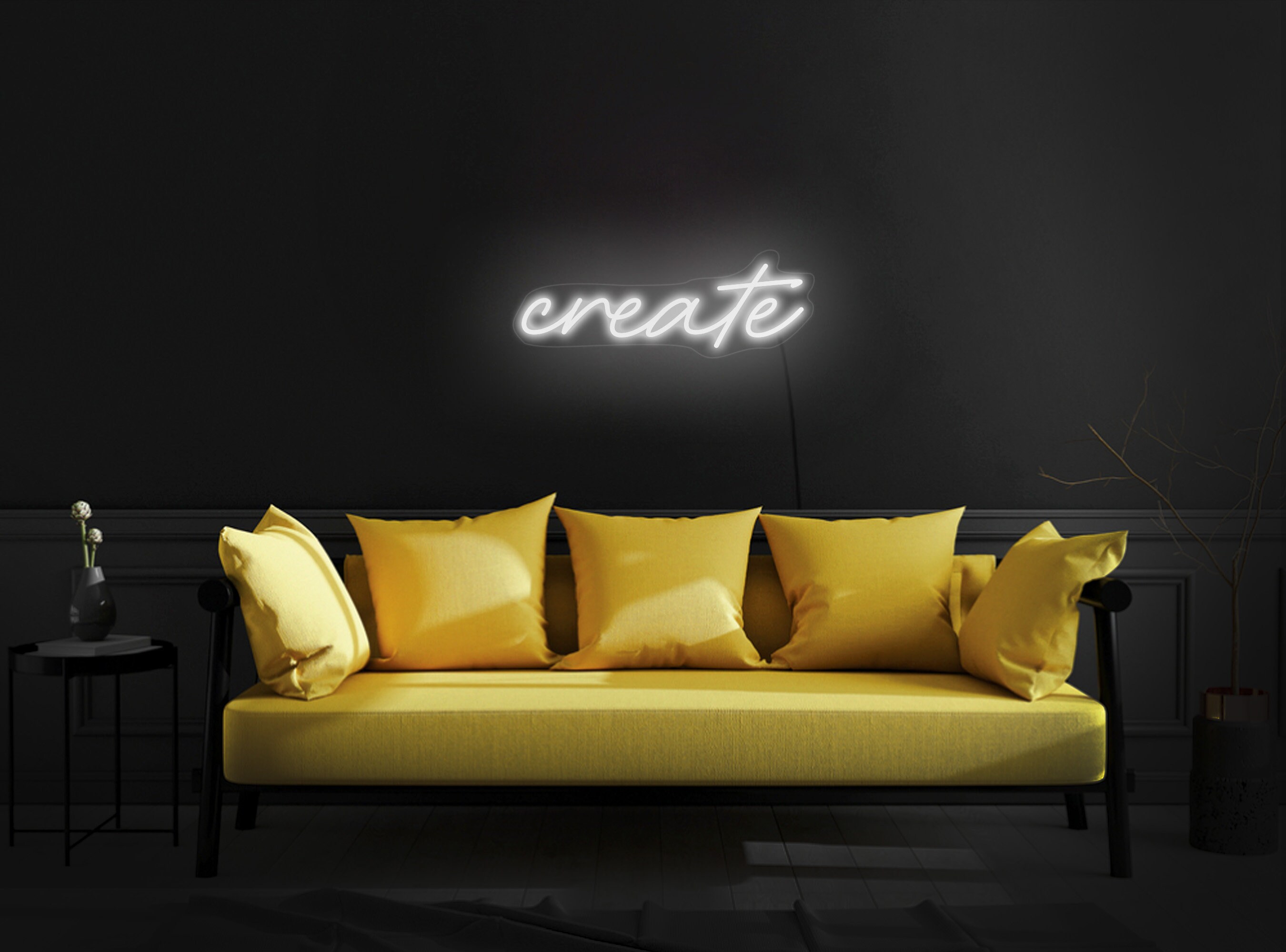 Create Neon Signcreate Led Signcreate Wall Signcreate Wall - Etsy