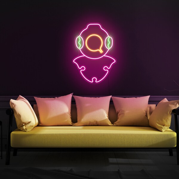Diving Helmet Neon - Etsy