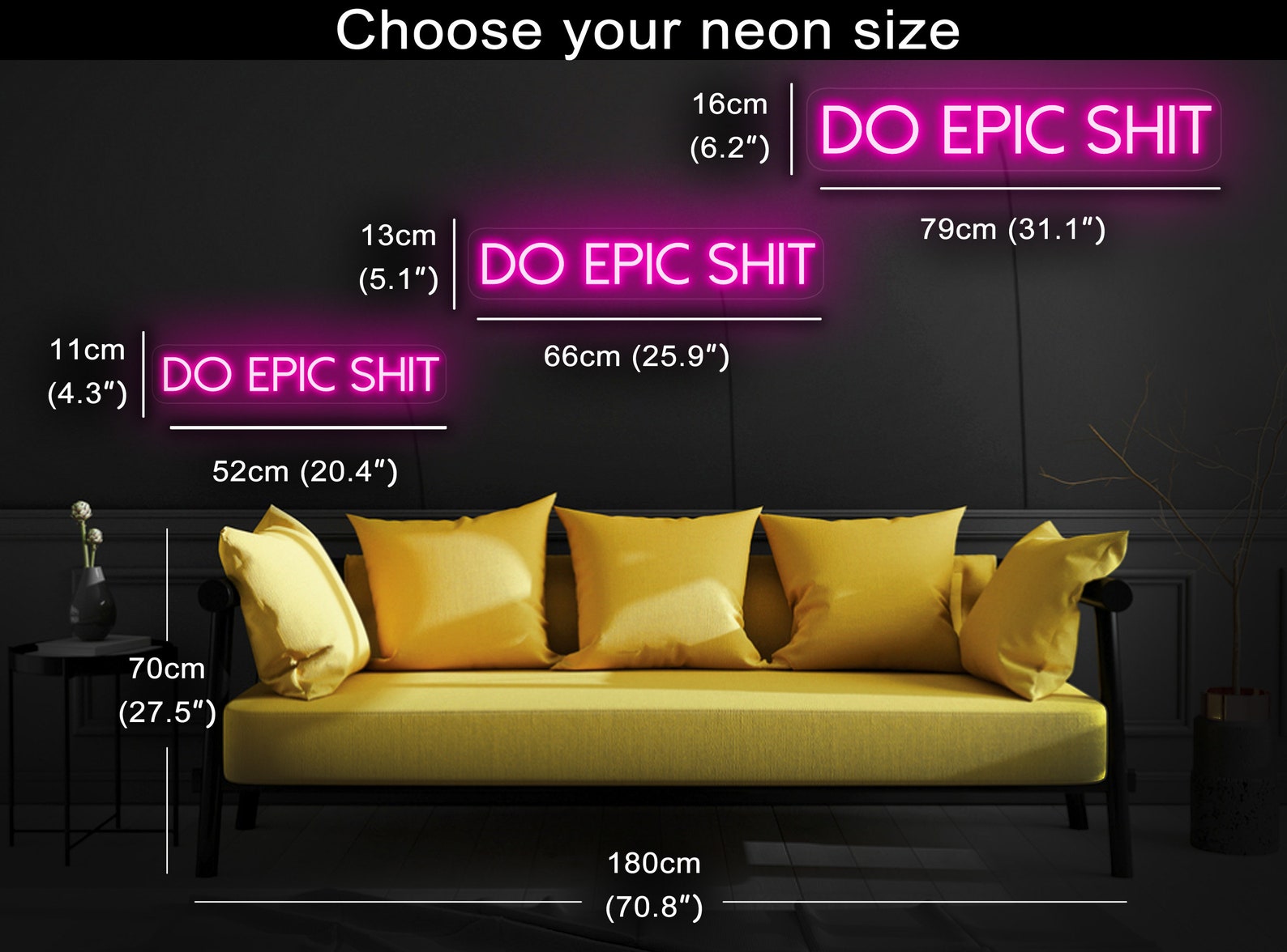 Do Epic Shit Neon Signdo Epic Shit Led Signdo Epic Shit Wall | Etsy