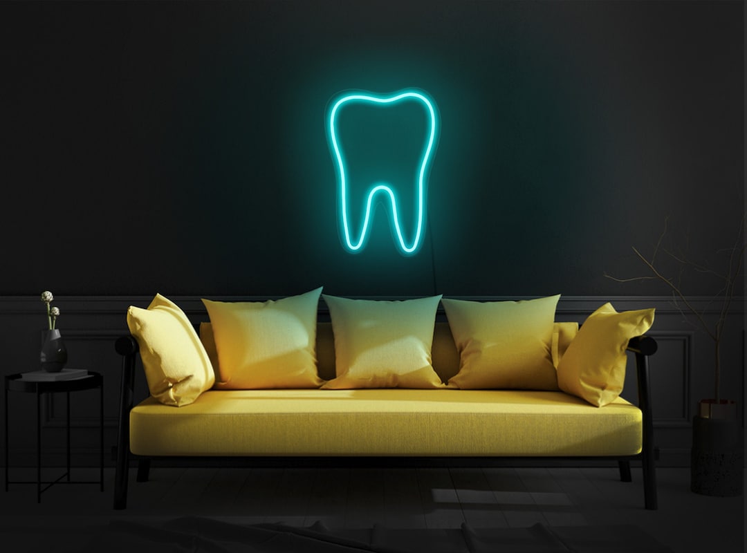 Tooth Neon Sign,tooth Led Sign,tooth Neon Light,tooth Wall Decor,neon ...
