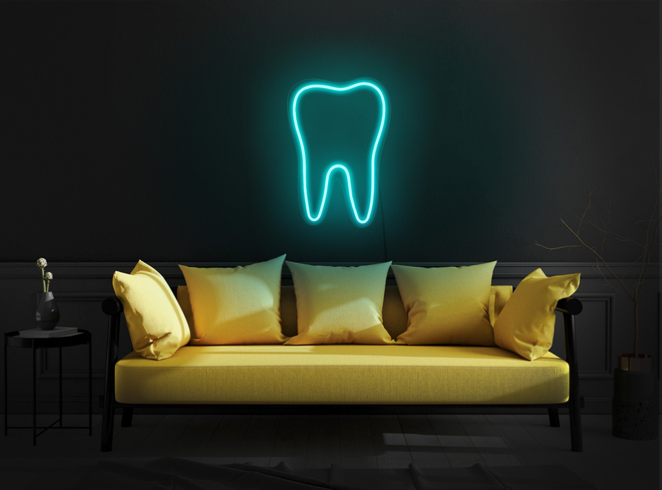 Tooth Neon Signtooth Led Signtooth Neon Lighttooth Wall - Etsy