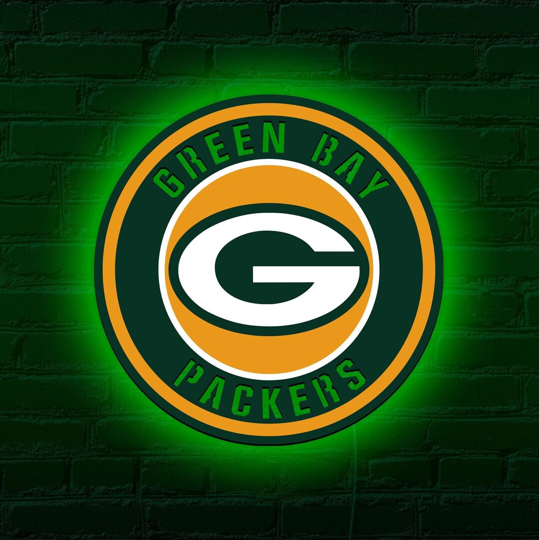 Green Bay Packers Neon Sign, Green Bay Packers Led Sign, Green Bay ...