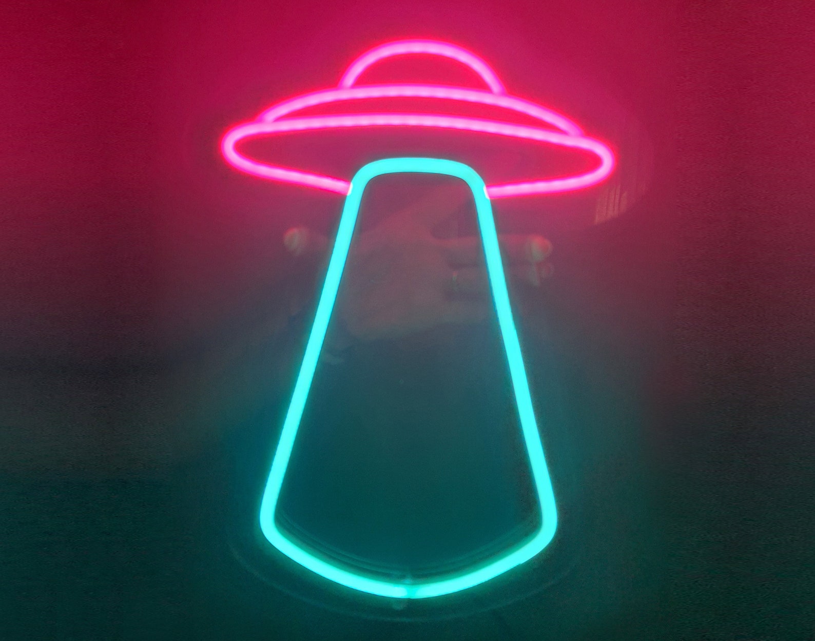 Ufo Neon Sign,ufo Led Neon Sign,ufo Wall Art,ufo Wall Decor,neon Light ...