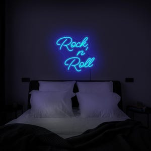 Rock N Roll Neon Sign, Rock Music Led Sign, Music Neon Sign, Audio Shop ...